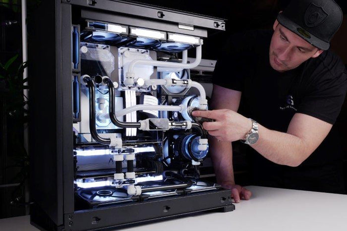 Prometheus - Custom Loop Liquid Cooled Gaming PC - Evolve Gaming PC