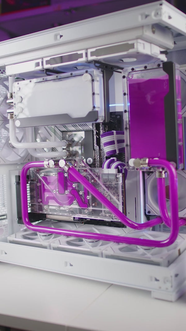 Pluto - Custom Loop Water Cooled Gaming PC - Evolve Gaming PC